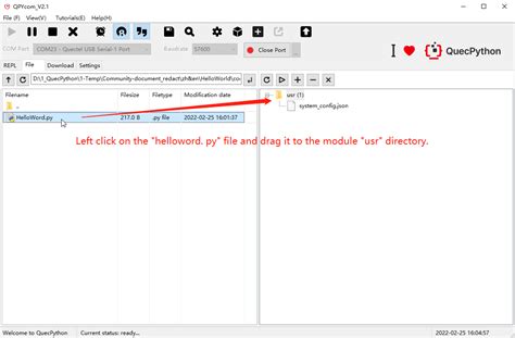 Document Sharing Print Hello World Quecpython Quectel Forums