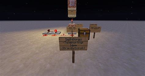 redstone creation command block teleporter minecraft map