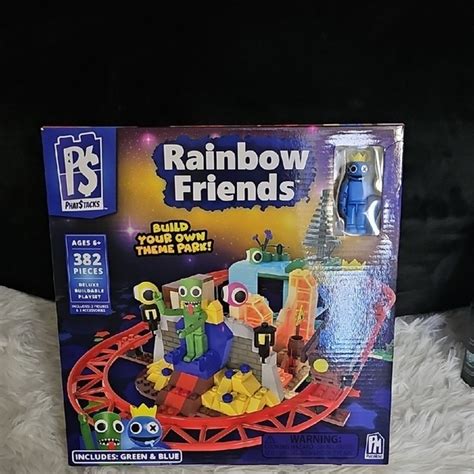Toys Rainbow Friends Theme Park Building Set Green And Blue Poshmark