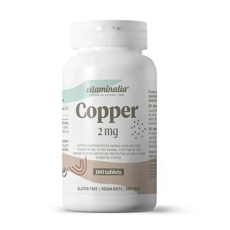 Copper Gluconate 2mg Copper Tabs Hsn Vitaminalia