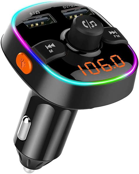 Bluetooth Fm Transmitter Colors Led Bluetooth Car Radio Adapter