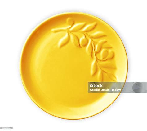 빈 도자기 접시 꽃 패턴 노란색 접시 볼 위에서 클리핑 경로와 흰색 배경에 고립 0명에 대한 스톡 사진 및 기타 이미지 0명 고풍스런 골동품 Istock