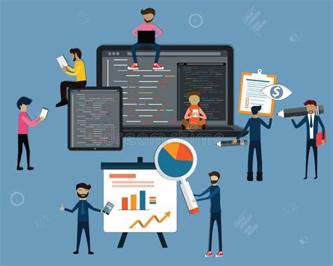 Coding Conceptdeveloper Create New Application Vector Stock Vector