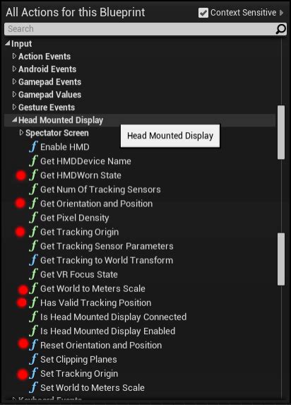 API Interface Function List PicoVR Unreal SDK Documentation