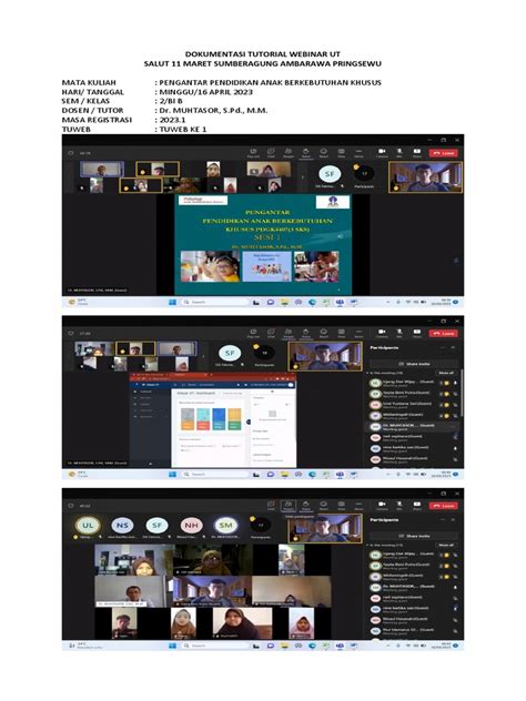 Dokumentasi Tutorial Webinar Ut Akb Tuweb 1 Bi B Pdf
