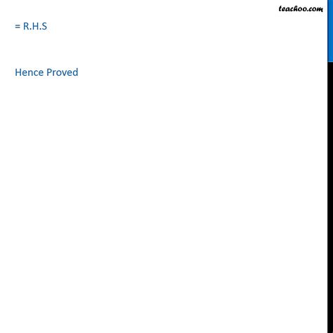 Question Using Properties Of Determinants Prove Class