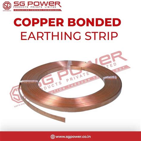 Copper Bonded Earthing Strip 6 Mm Copper Bonded Earthing Strip Manufacturer From Noida