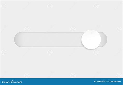 Scrollbar Element Button Navigation Element Frontend Control On White