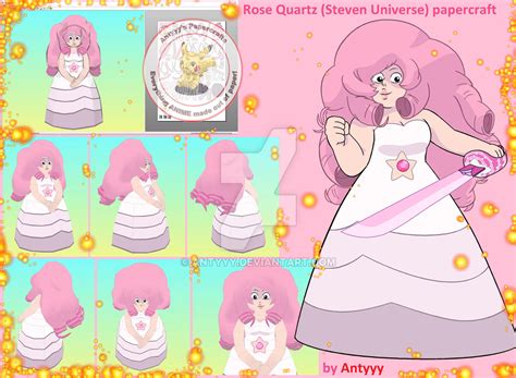 Rose Quartz Steven Universe Papercraft By Antyyy On Deviantart
