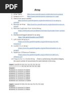 DSA Array Practice Questions | PDF