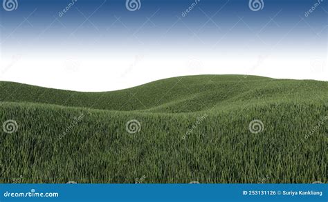 3d Grassed Scene In Glass Box Clean And Streamlined Earthworks Royalty