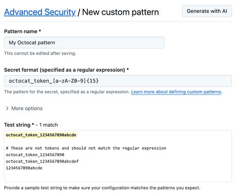 Defining Custom Patterns For Secret Scanning Github Enterprise Server