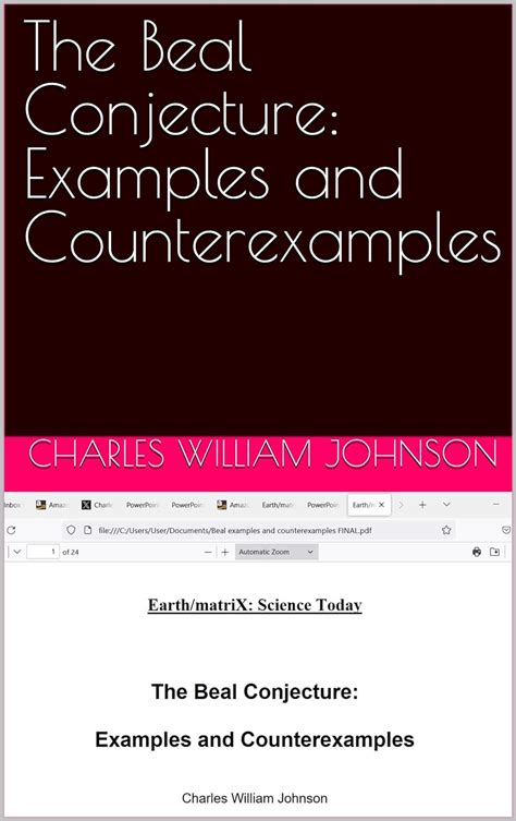 The Beal Conjecture Examples And Counterexamples Ebook Johnson Charles William