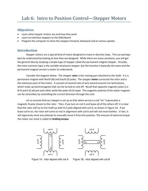 Lab Stepper Motor Control