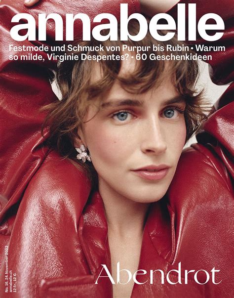 Annabelle Magazine November 2023 Cover By Aude Le Barbey Annabelle