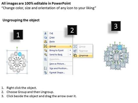 layout of converging 12 steps linear flow ppt circular process chart