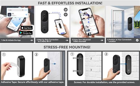 Aiwit Silver 1080p Video Doorbell Camera Wireless Indoor Outdoor Surveillance Cam