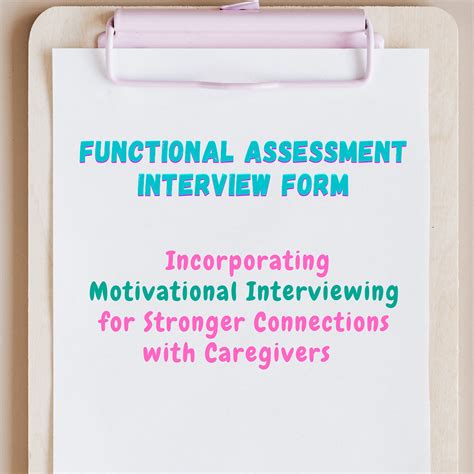 Functional Assessment Interview Aba Assessment Resources Bcba Resources Brenda Monterde Bcba