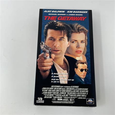 Vhs The Getaway Alec Baldwin Kim Basinger James Woods 1994 Mca Vid