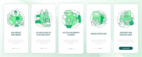 임신 지원 온보딩 모바일 앱 페이지 화면 브로셔 템플릿 Psd 다운로드 디자인 자료 다운로드