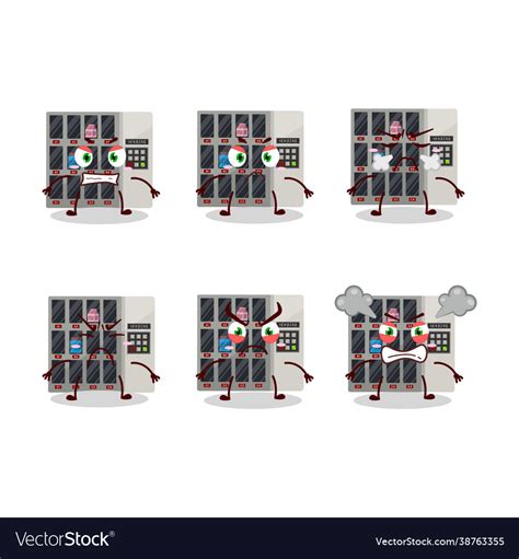 Among Us Vending Machine Cartoon Character Vector Image