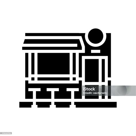 타파스 바 길거리 음식 카페 글리프 아이콘 벡터 일러스트 레이 션 거리에 대한 스톡 벡터 아트 및 기타 이미지 거리 겨울