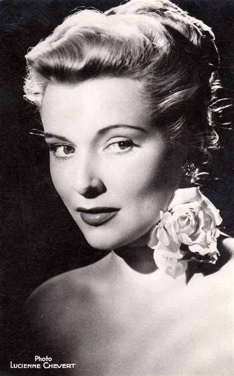 1950s Period Postcard Black And White Photograph Of French Film Star And Actress Daniele Godet