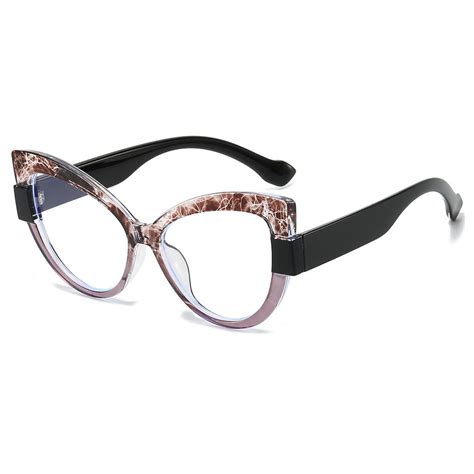 New Full Frame Cat Eye Glasses Large Frame Blue Light Y2k Glasses Shopee Malaysia