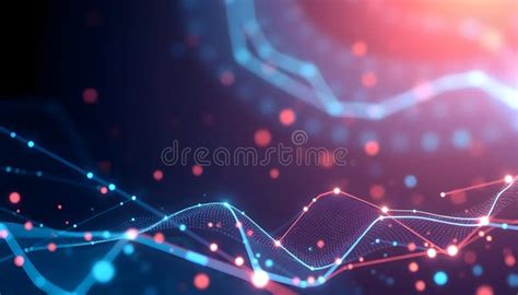 Colorful Abstract Data Representation Displays Connections And Visual Patterns Stock