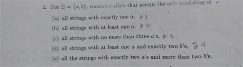 For Igma A B Construct Dfas That Accept The StudyX