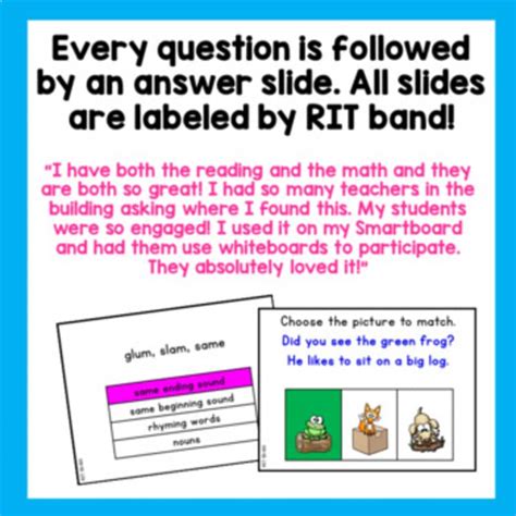 Nwea First Grade Reading Practice Map Test Prep By Positively Learning