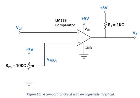 A Comparator Circuit Compares Two Input Voltages And Chegg Com