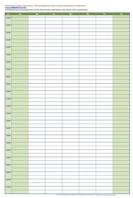 10 Free Daily Work Schedule Templates For Excel