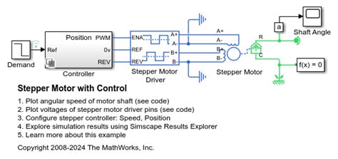stepper motor with control matlab and simulink