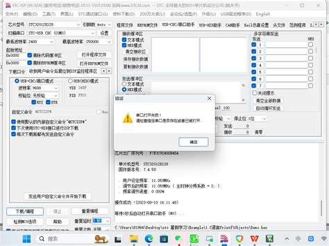 cdc 虚拟端口，显示串口打开失败，或者串口已经打开怎么办 开源广场及教学视频交流 国芯人工智能技术交流网站 ai32位8051交流社区