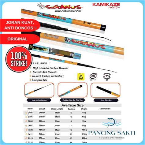 Jual Alat Pancing Joran Tegeg Rod Stik Pancing Tegek Ruas Pendek
