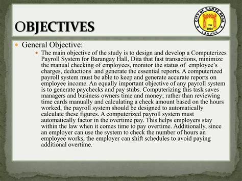 A Computerized Payroll System For The Barangay Hall Pptx Personal