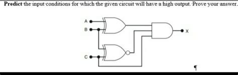 Solved Predict The Input Conditions For Which The Given