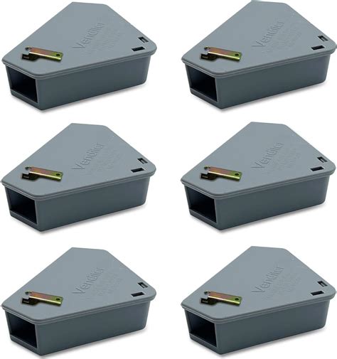 Amazon.com : Venditor 6 Pack Mouse Bait Station with 6 Keys Child and Pet Safe Rodent Bait ...