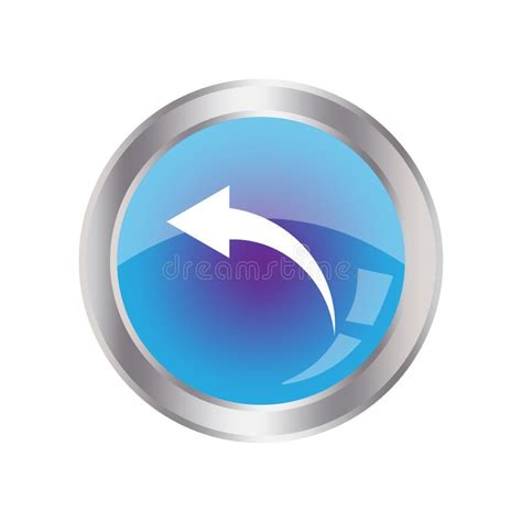 blue arrow button blue right arrow button blue three dimensional button silver outline vector