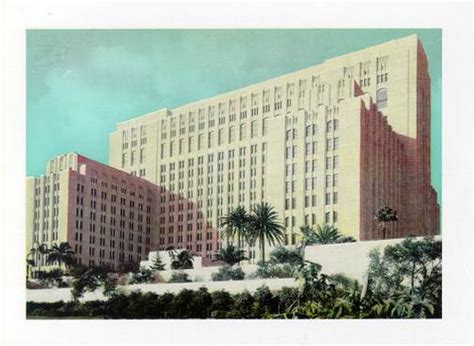 Jumbo Postcard From Los Angeles County Hospital California