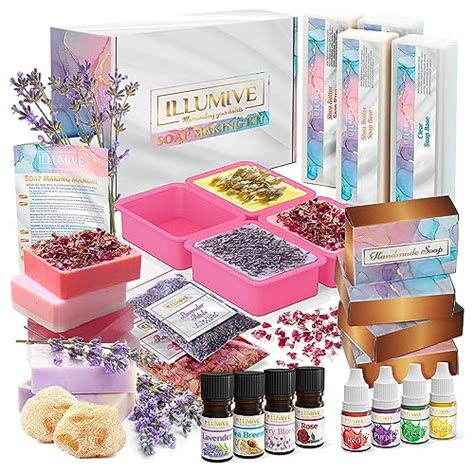 Illumive Soap Making Kit Includes Soap Making Supplies Soap Molds Soap Base Soap Box Great