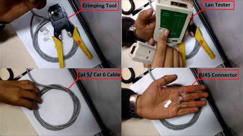 How To Make A Cat6 Network Cable Straight Through Color Coding Youtube