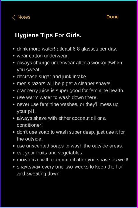 Hygiene Tips For Girls Feminine Hygiene Feminine Health Hygiene