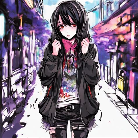 Emo Girl Digital Art Fanart