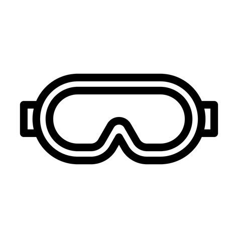 Safety Goggles Icon Design 22357460 Vector Art At Vecteezy