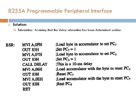 8255 A Programmable Peripheral Interface Introduction 8255