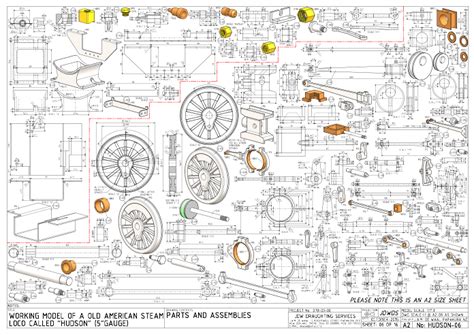 Hudson 3 Blueprint Drawing For An Assembly Line