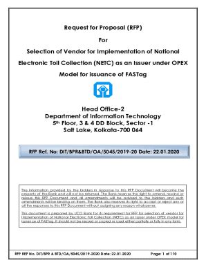 Fillable Online Request For Proposal RFP Template For Health