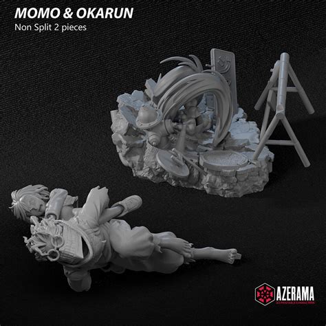 Momo And Okarun Stl Ready For 3d Printing 3d Model 3d Printable Cgtrader